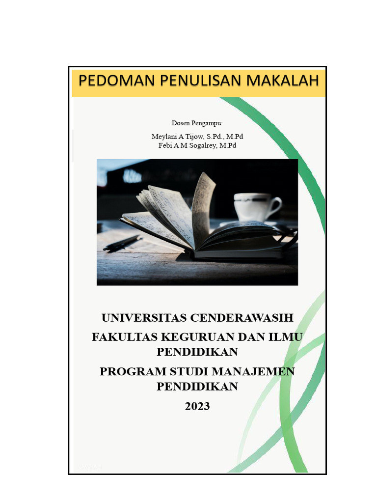 Pedoman Penulisan Makalah PDF | PDF