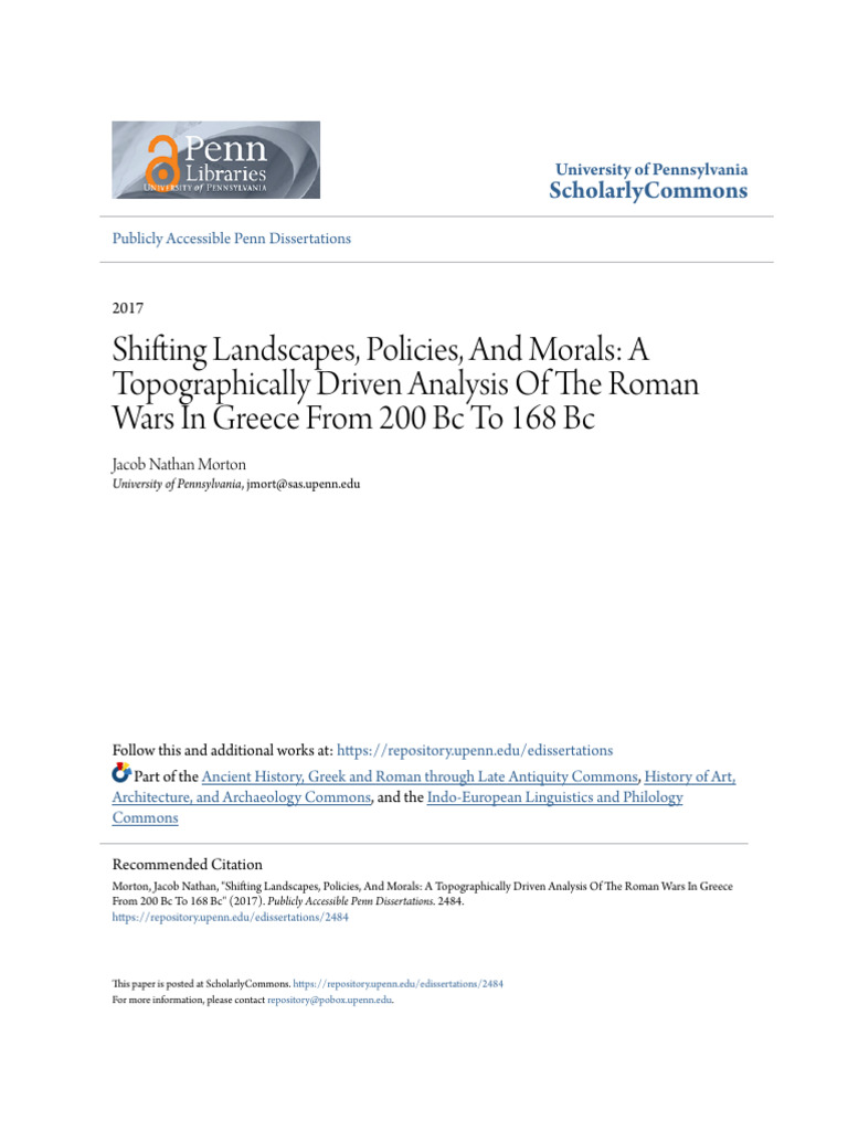 Roman Wars in Greece: 200-168 BC Analysis | PDF | Macedonia (Ancient ...