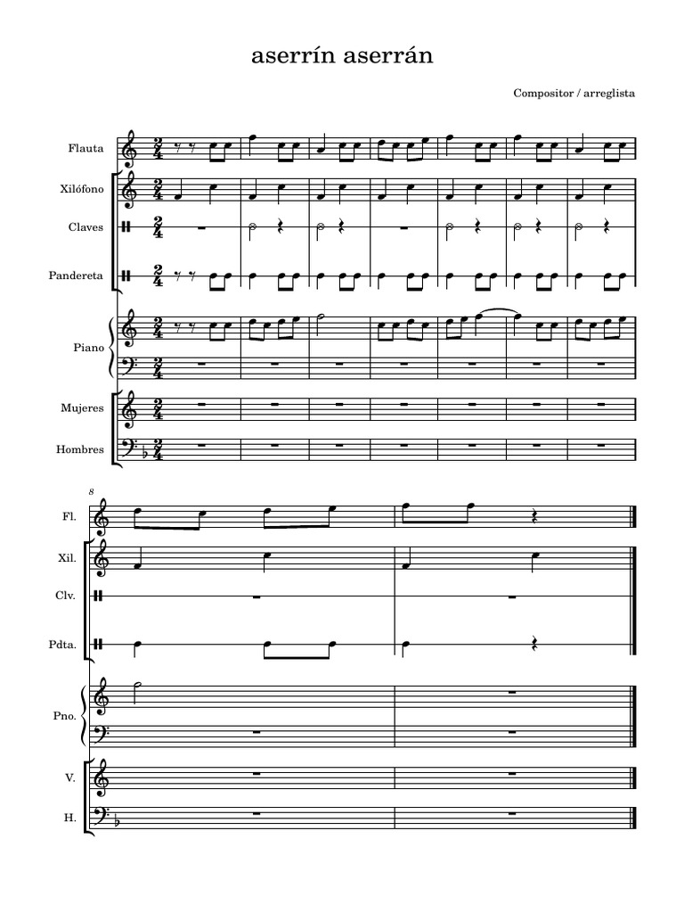 Aserrín Aserrán | PDF