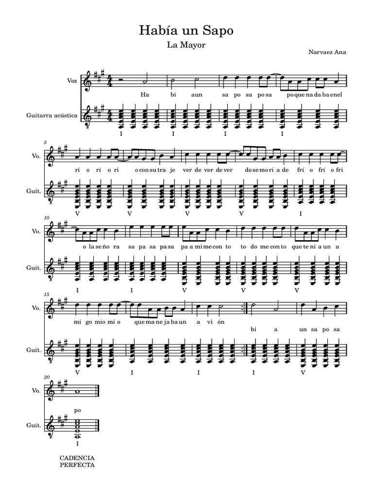 Había Un Sapo | PDF