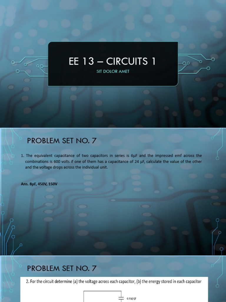 Ee 13 Circuits 1 Chapter 7 Ps | PDF