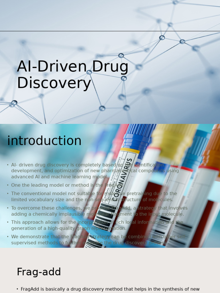 AI ppt | PDF | Drug Discovery | Enzyme Inhibitor