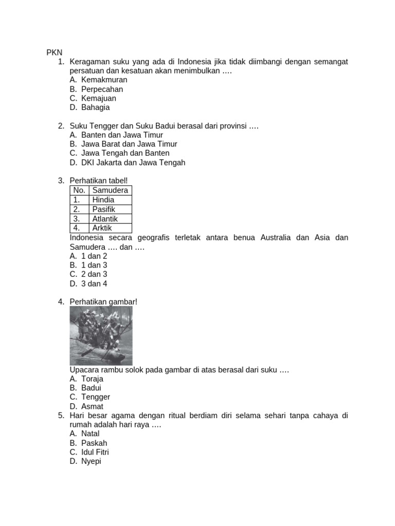 Pts Kelas 4 SD Tema 7 PKN Ind 2122 | PDF