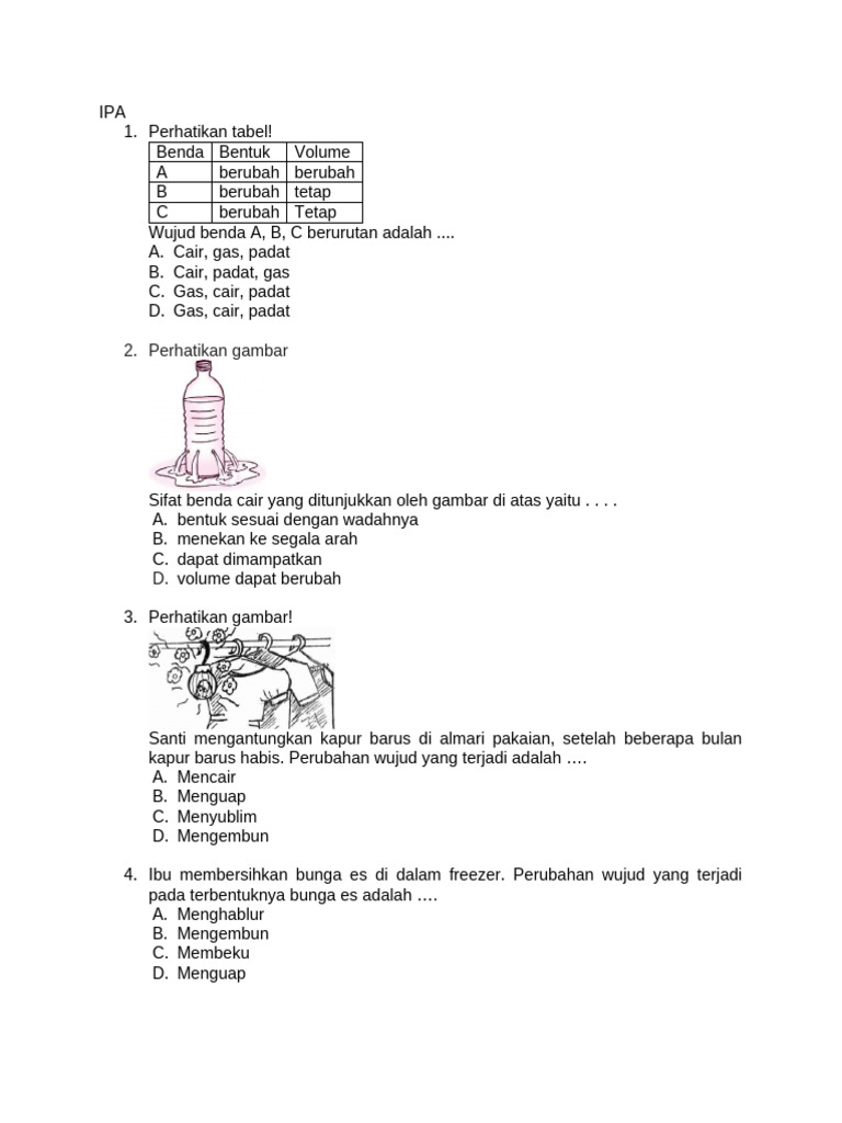 PTS Kelas 5 SD Tema 7 Ipa Ips 2122 | PDF