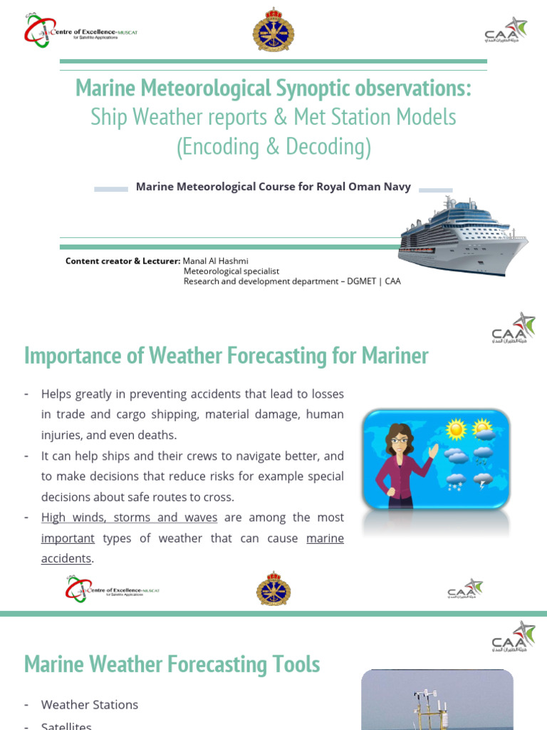 Ship Weather Reports and Met Station Plot (Encoding and Decoding ...