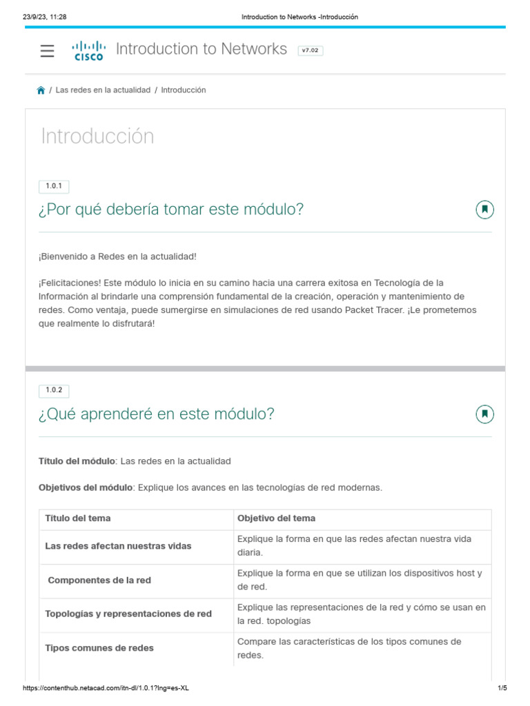 Introduction To Networks - Introducción | PDF | Red de computadoras | Internet