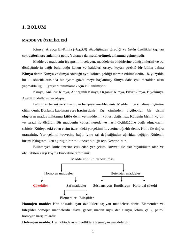 1 Madde | PDF