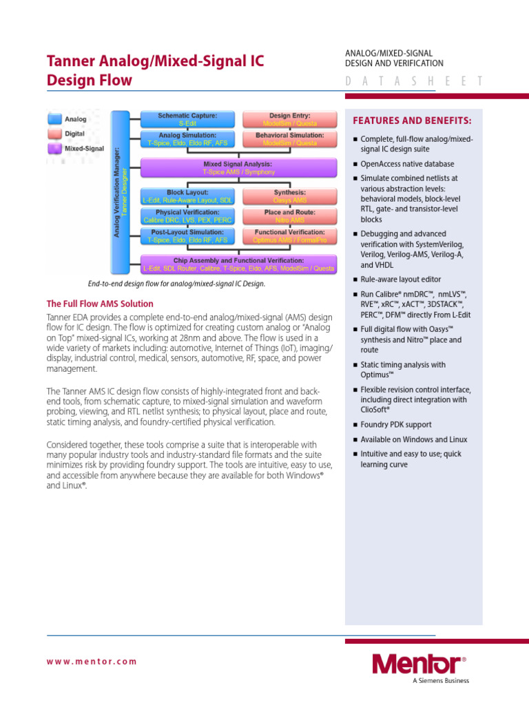 Tanner Ams Ic Design Flow Ds | PDF | Mixed Signal Integrated Circuit ...