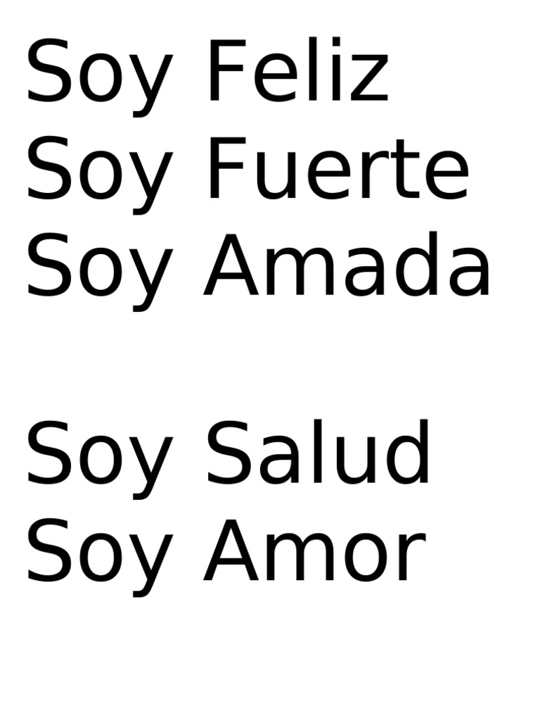 Soy Feliz | PDF