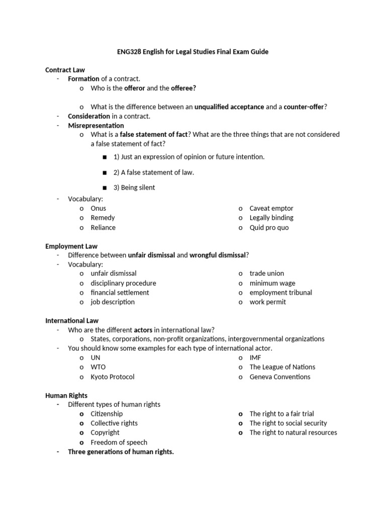 ENG328 Final Exam Study Guide | PDF