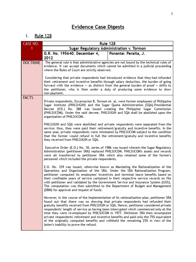 Evidence Case Digests - 3B Rodriguez | PDF | Plea | Plea Bargain