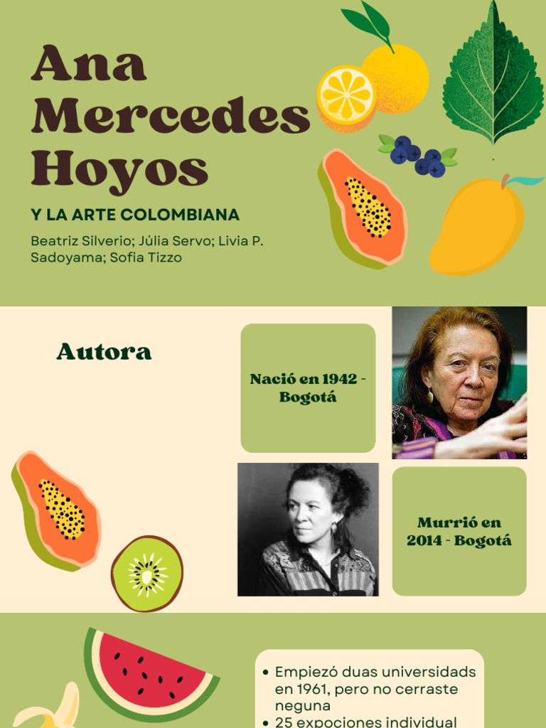 Biografía de Ana Mercedes Hoyos | PDF | Las artes