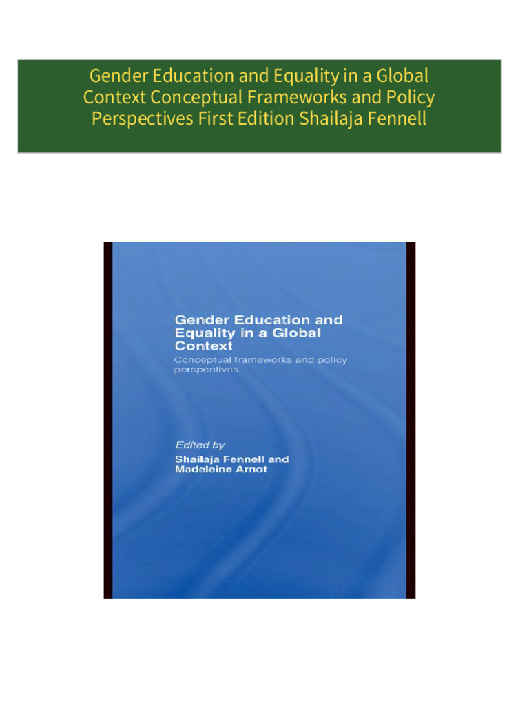 Instant ebooks textbook Gender Education and Equality in a Global ... Instant ebooks textbook Gender Education and Equality in a Global ...
