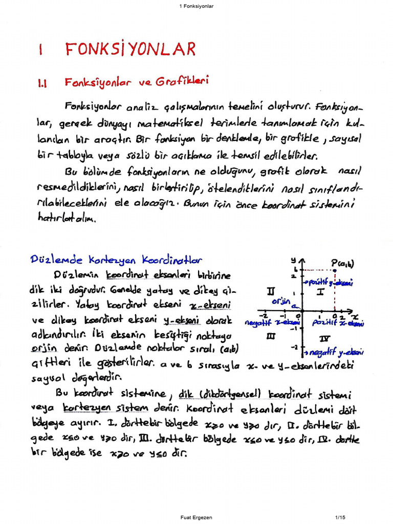 1 Fonksiyonlar | PDF