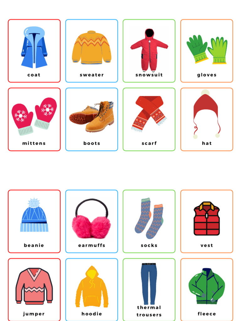 Winter Clothing Essentials List | PDF