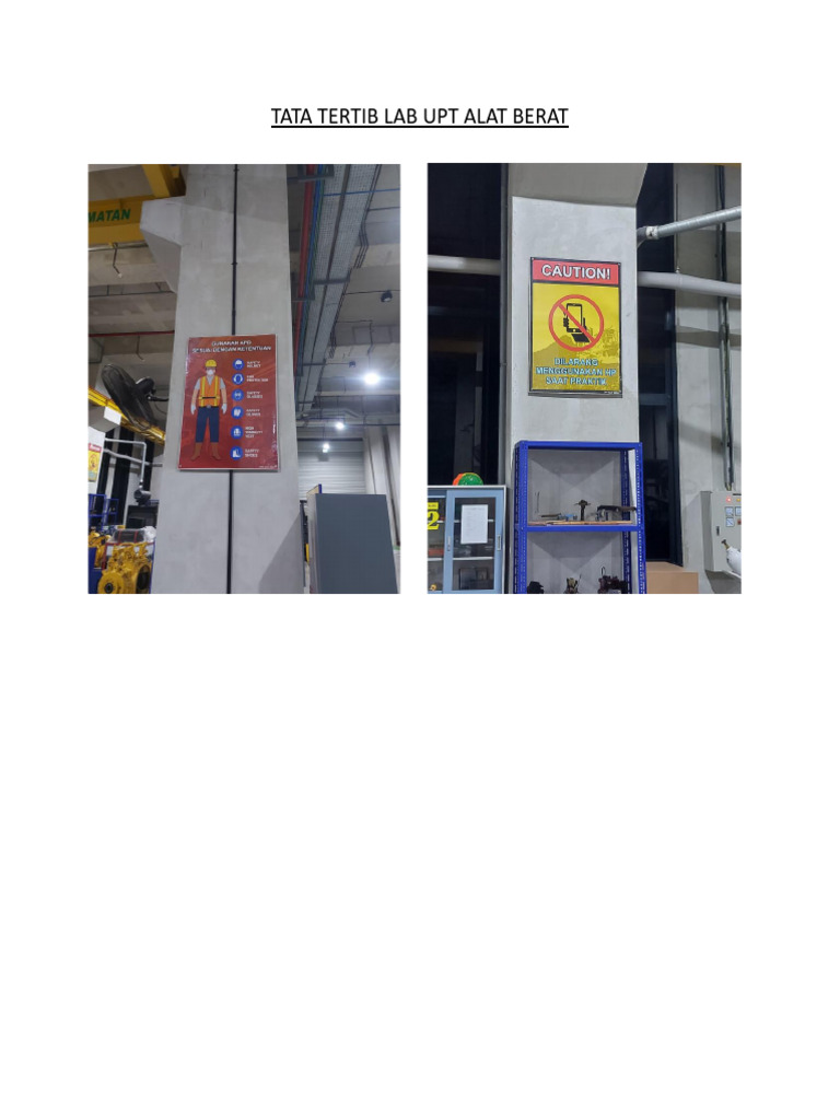 Tata Tertib Lab Upt Alat Berat | PDF