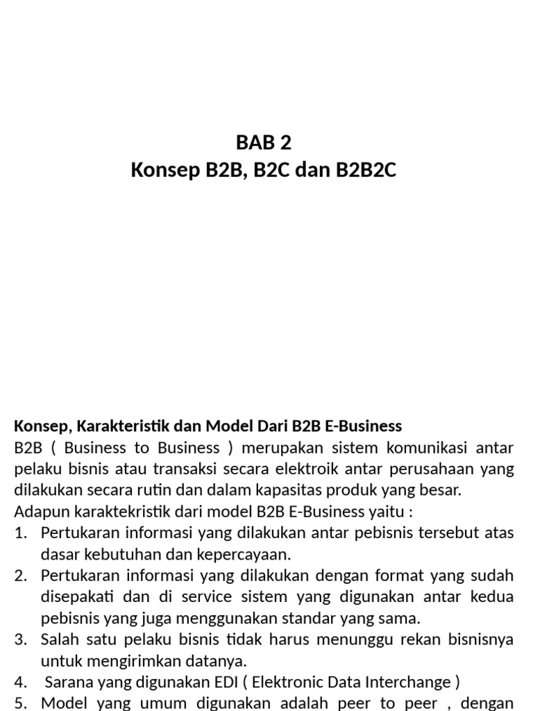 7. Konsep B2B | PDF