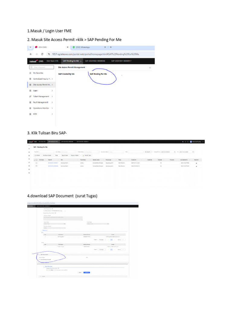 Panduan Download Permit SAP | PDF