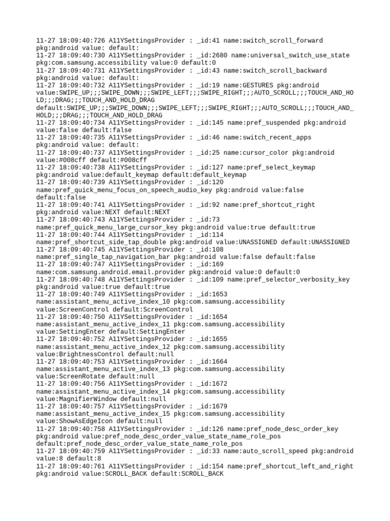 a11yProvider Log | PDF | Tablet Computer | Free Mobile Software