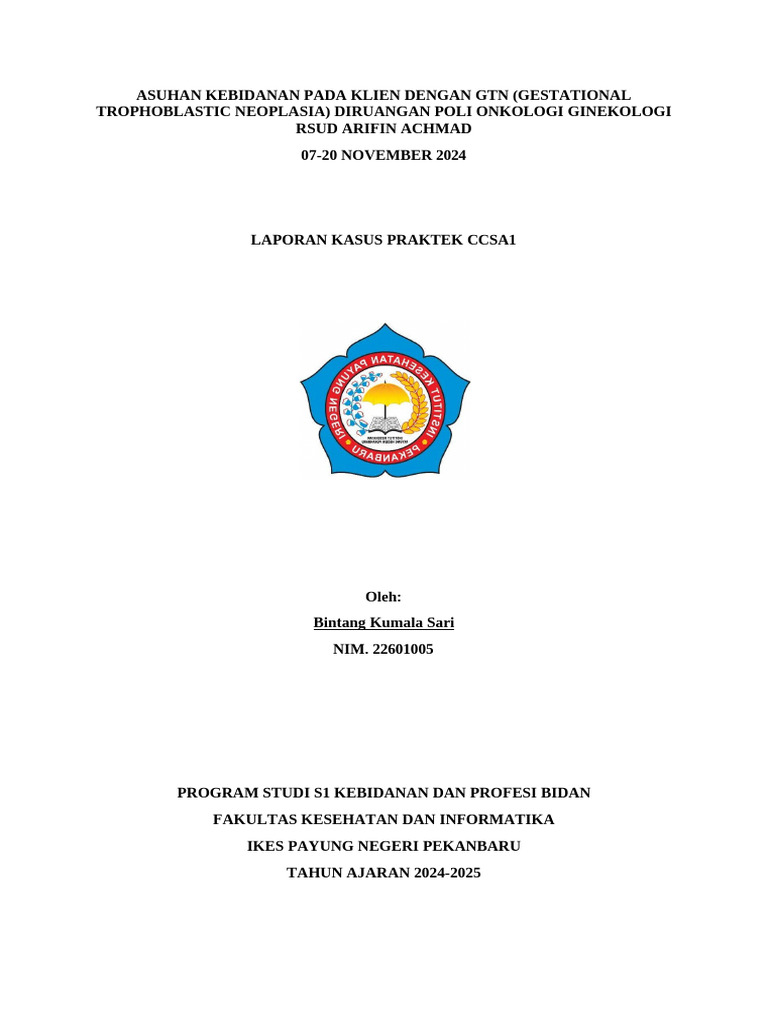 Laporan Kasus Bintang BDN | PDF