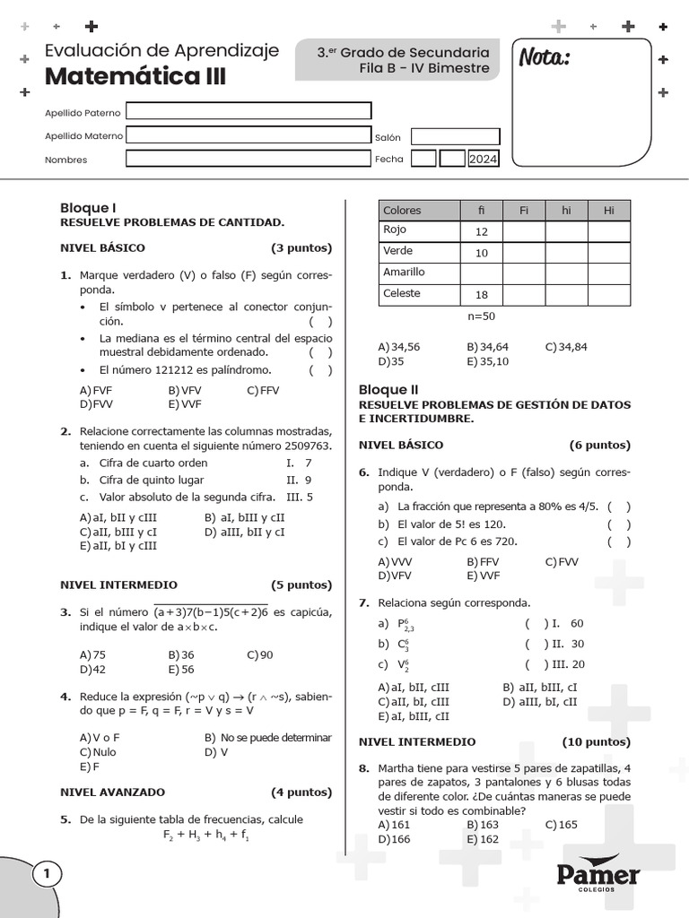 Eda Fila B s3 Ivbim Mat III Ae2024 | PDF