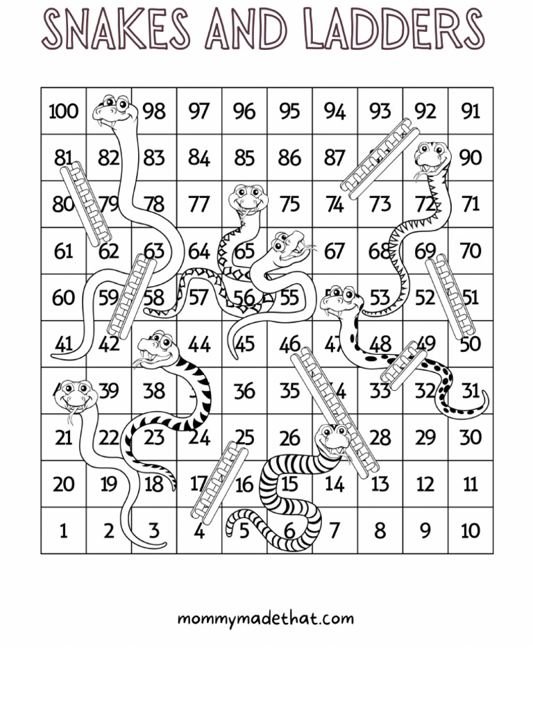 Printable Snakes andders | PDF