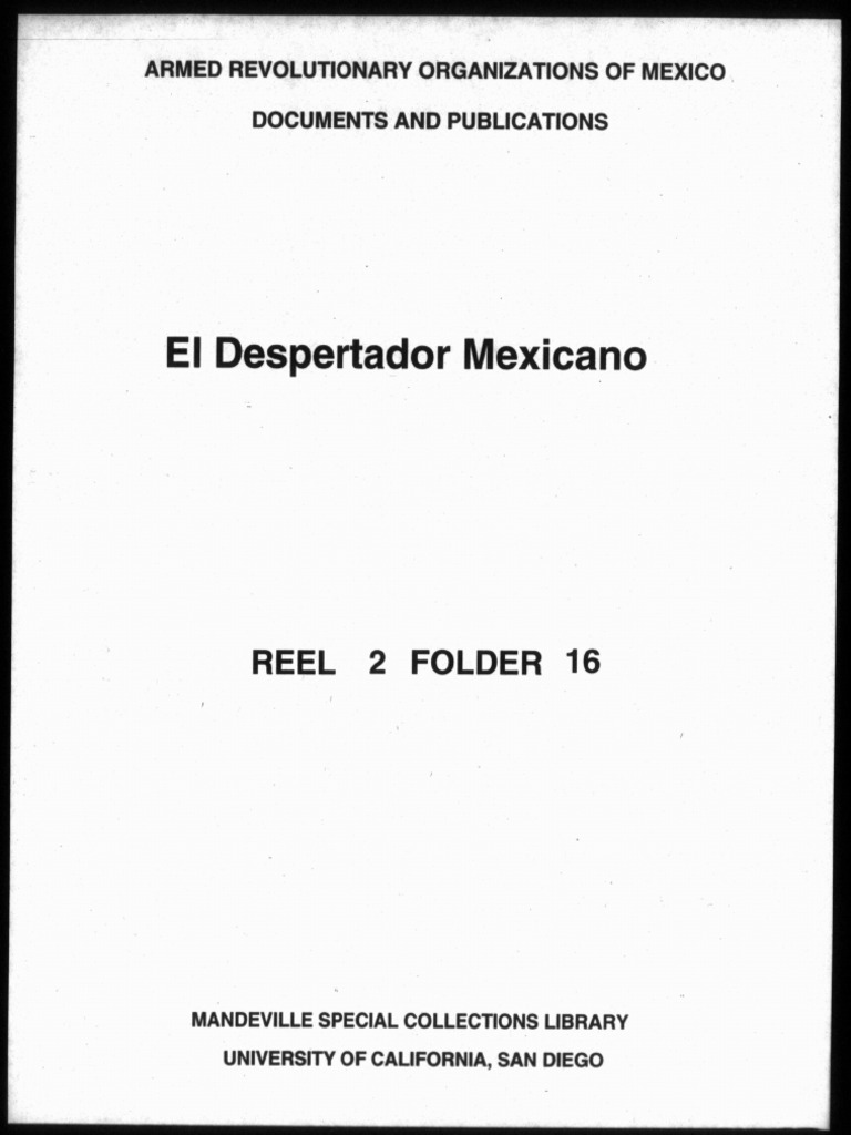 El Despertador Mexicano No 1 | PDF