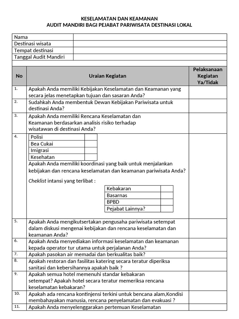 Audit Mandiri K3 | PDF