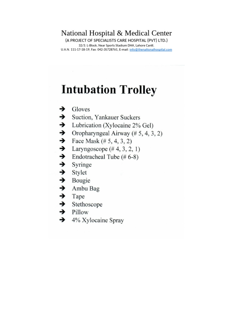 Airway Trolley | PDF