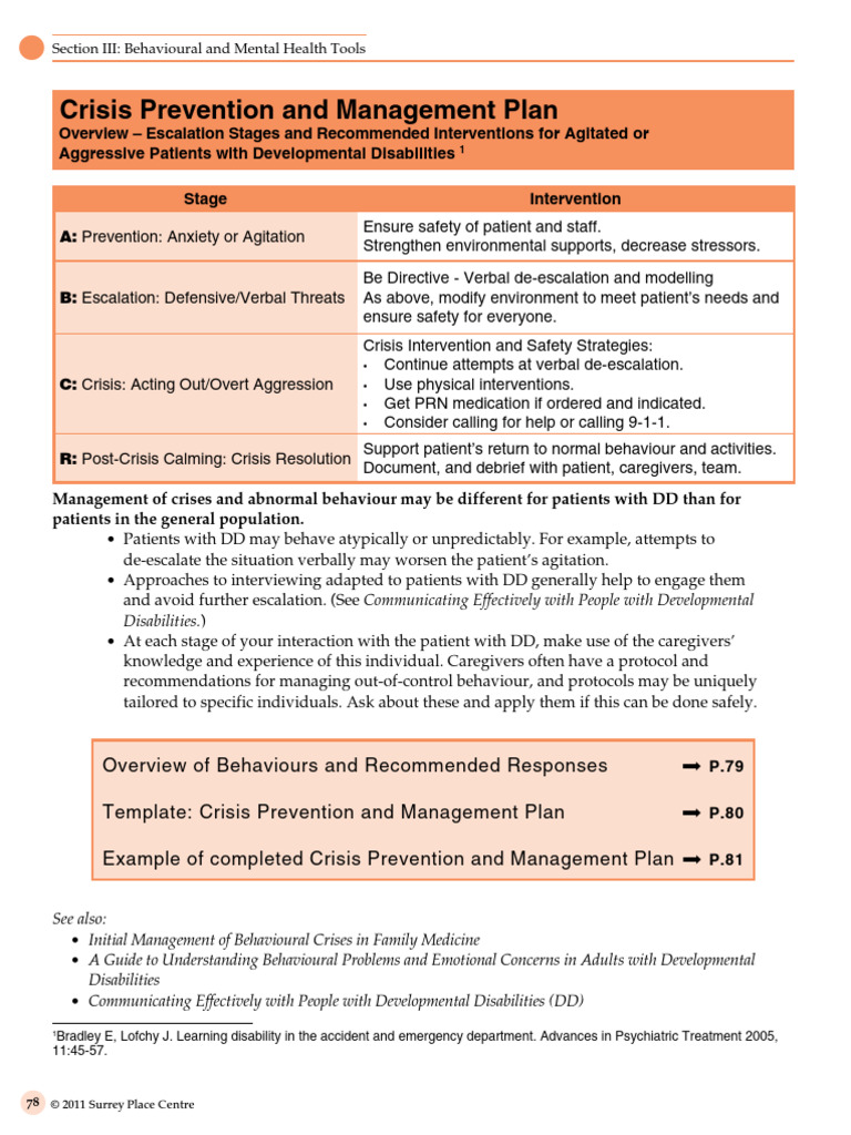 Crisis PreventionMGMT | PDF | Caregiver | Developmental Disabilities