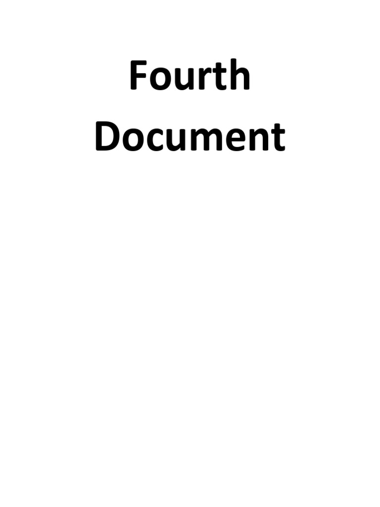 Fourth Document | PDF
