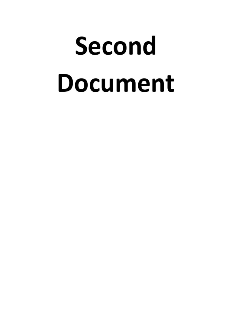 Second Document | PDF