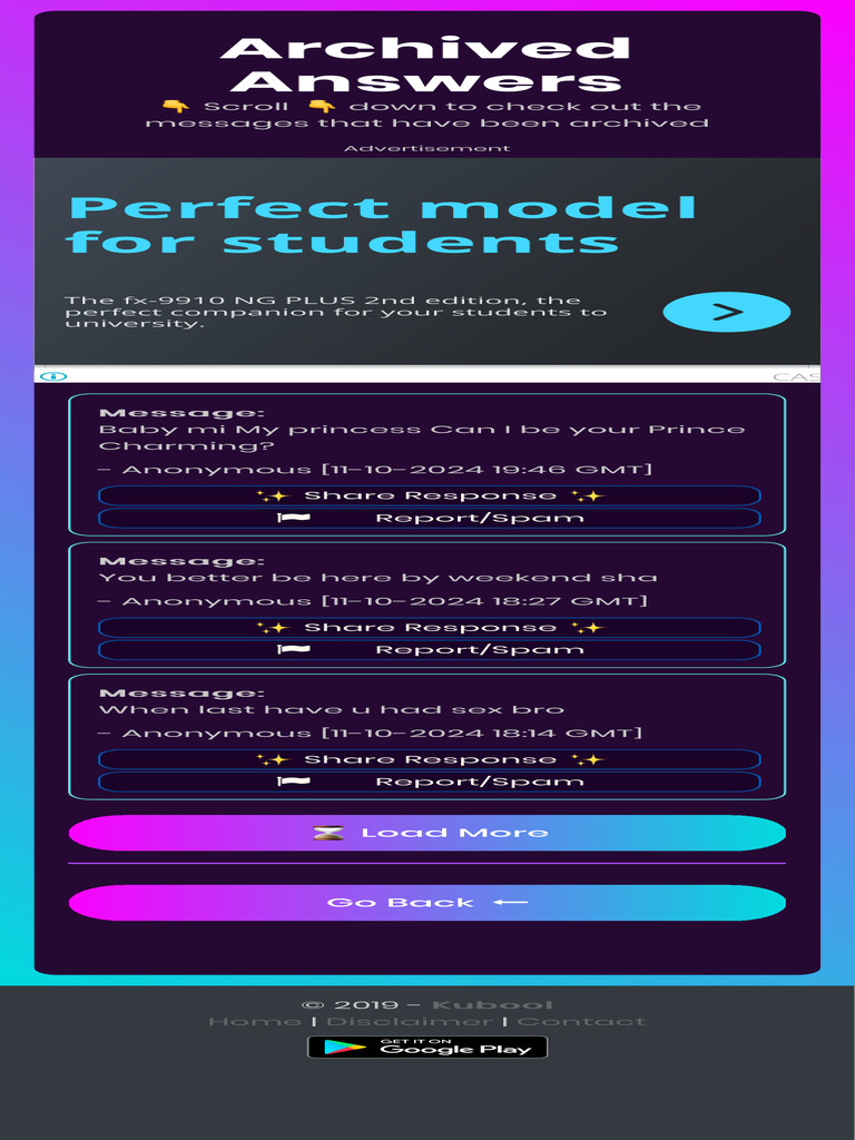 Archived Messages - Kubool | PDF