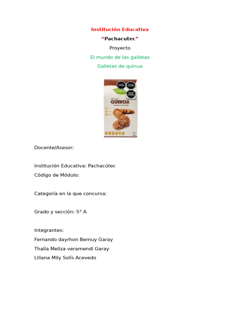 Crea y Emprende EPT | PDF | Alimentos | Dieta