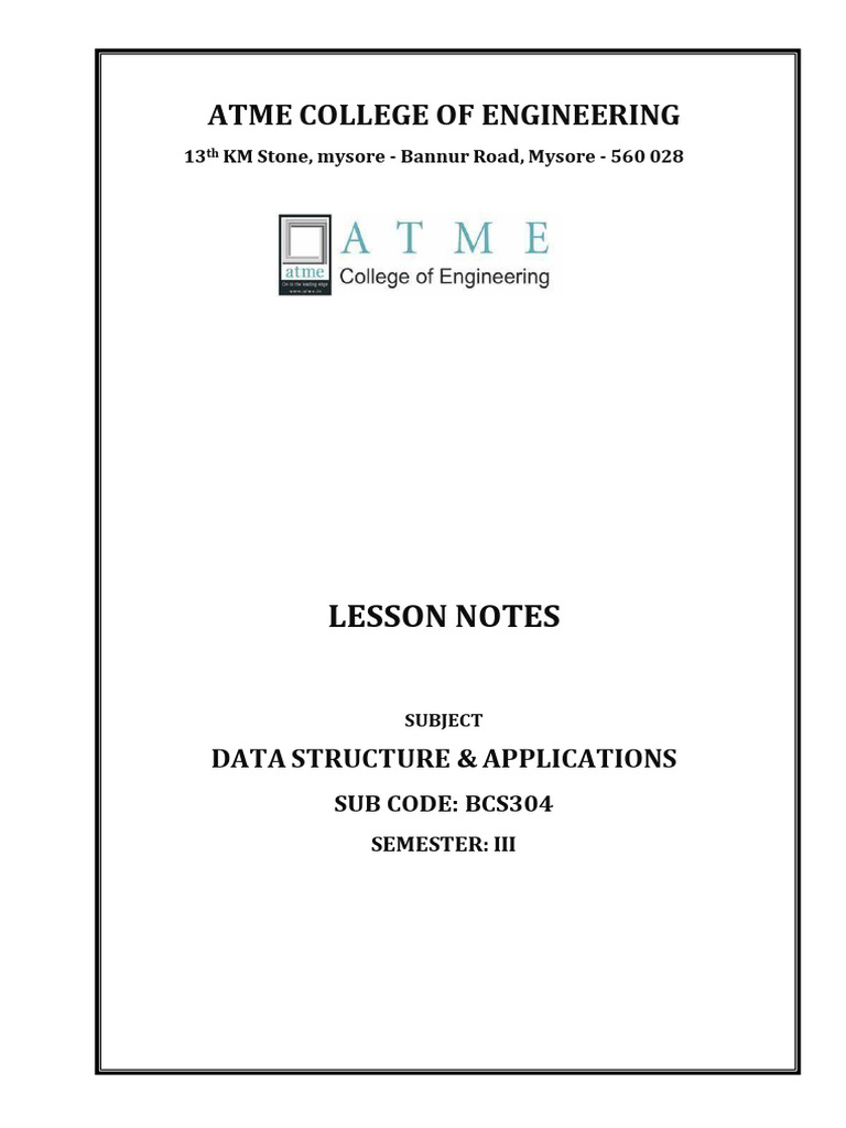 Bcs304 Notes Pdf Pointer Computer Programming Integer Computer Science
