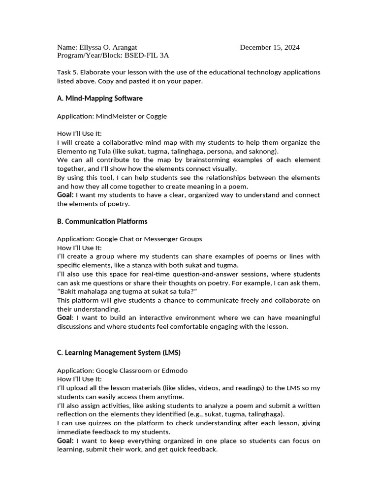 TASK 5 | PDF | Human Communication | Learning