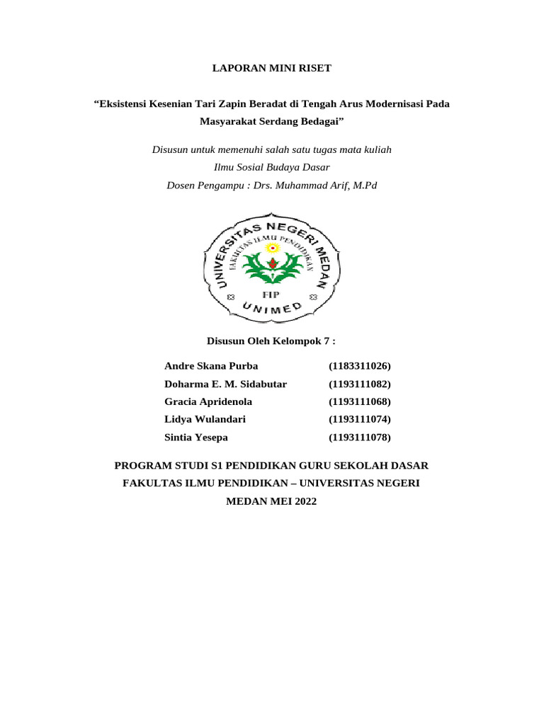 Laporan Mini Riset | PDF