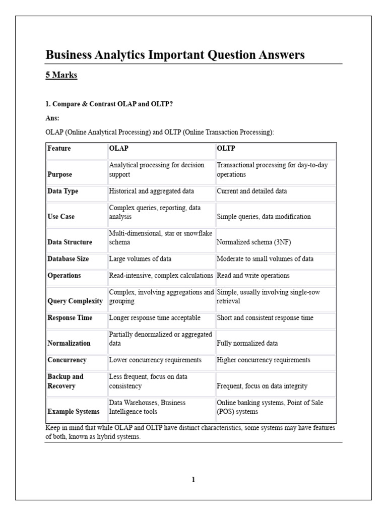 Business Analytics Important Question Answers | PDF | Machine Learning ...