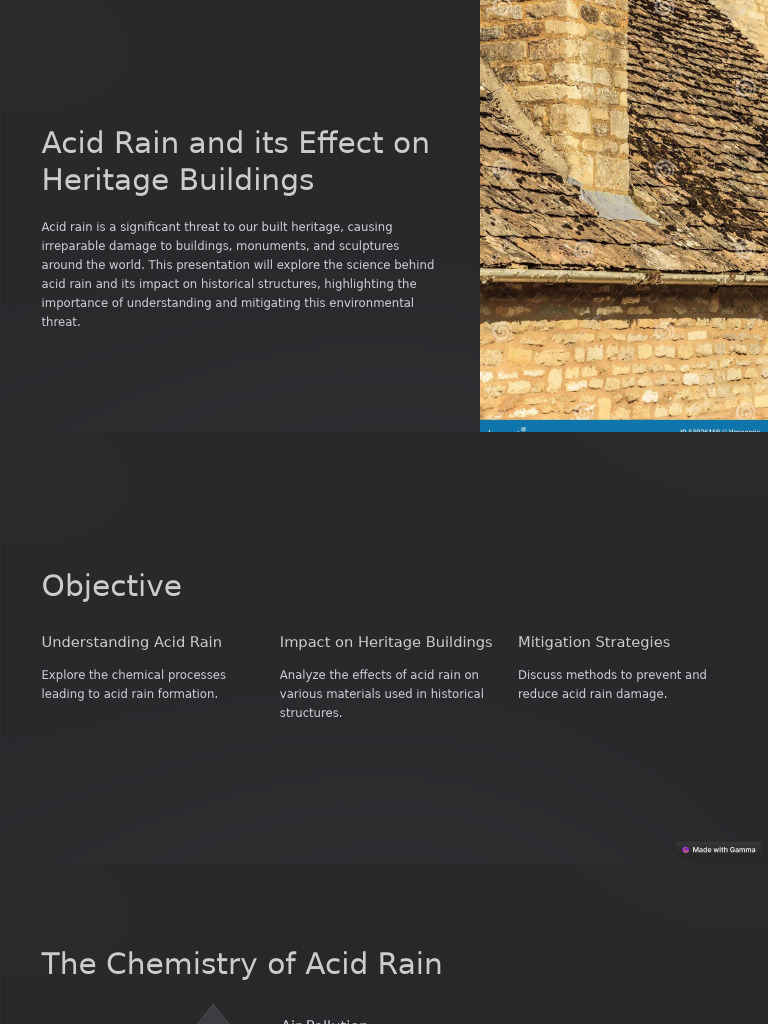 Acid Rain and Its Effect On Heritage Buildings | PDF | Corrosion | Oxide