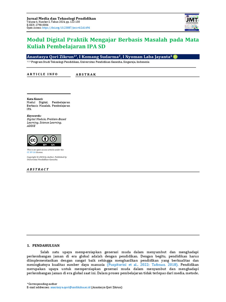 Contoh Artikel - 1 | PDF