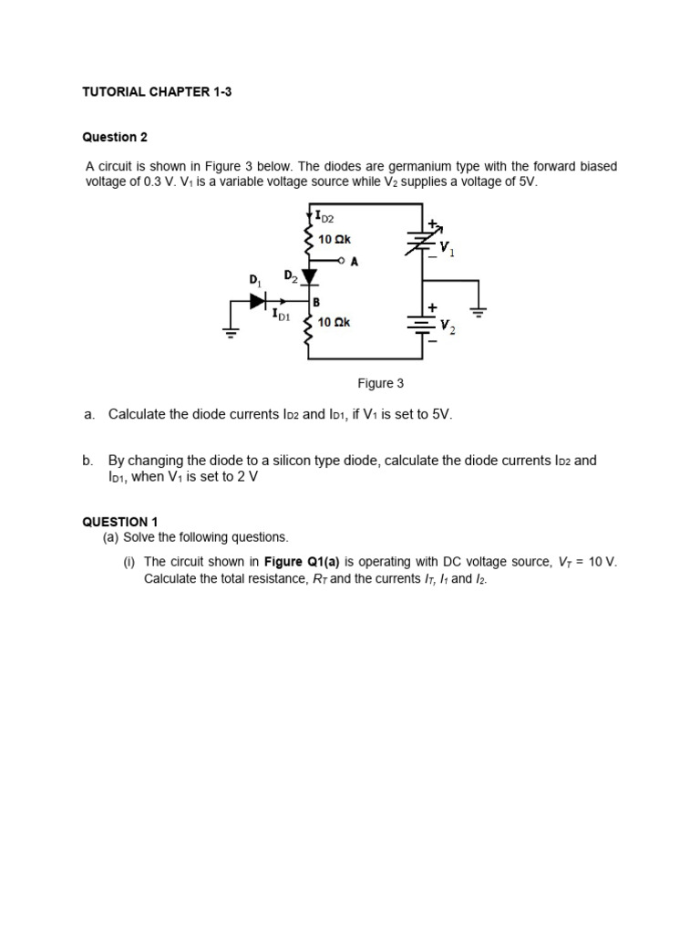 Tutorial 1-3 (20244) 2 | PDF | Bipolar Junction Transistor | Amplifier