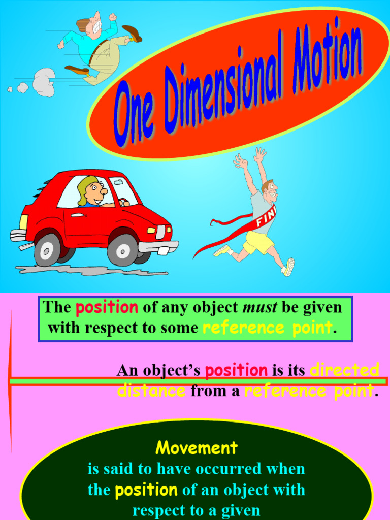 ONE DIMENSIONAL MOTION | PDF | Velocity | Speed
