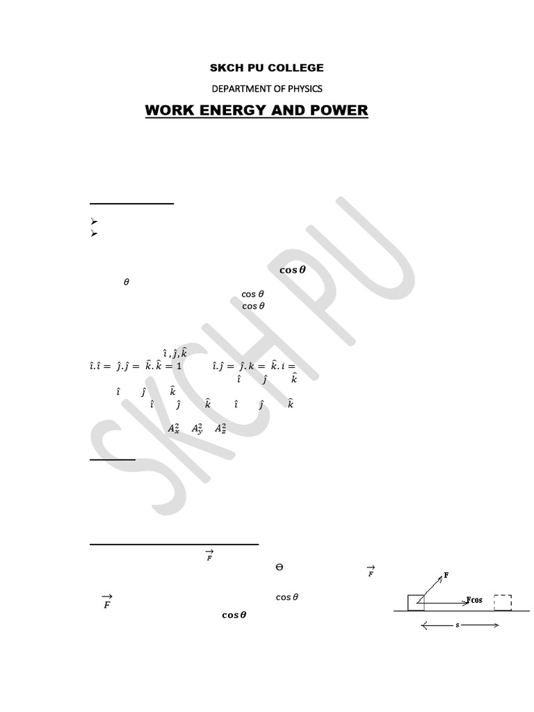 Work, Energy, and Power in Physics | PDF | Nuclear Reaction | Force