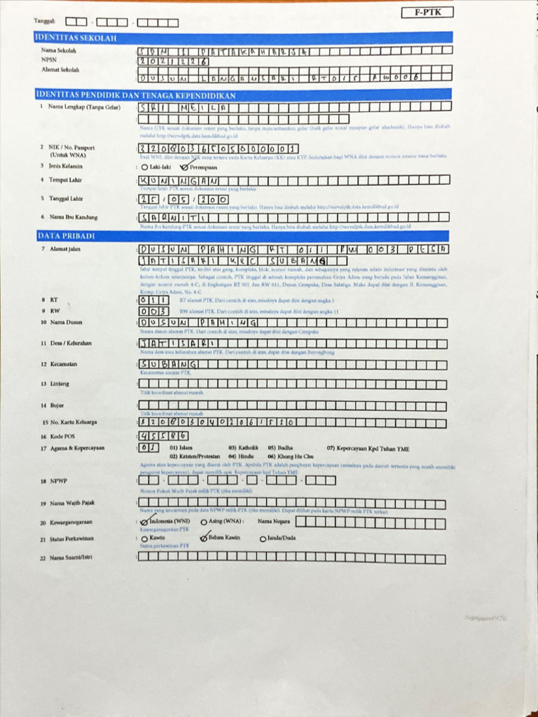 Formulir | PDF