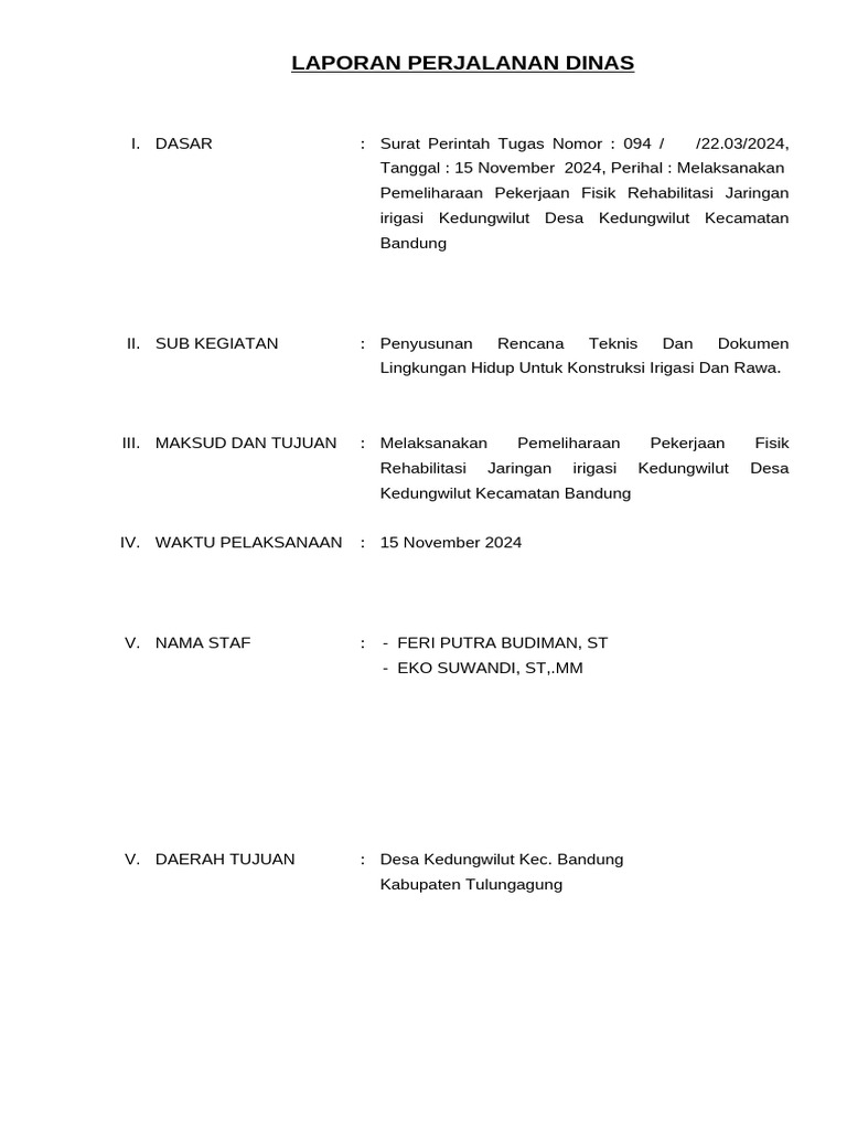 Lap KD Wilut 15 NOV | PDF