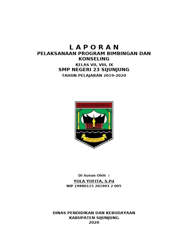 Laporan Pelaksanaan BK 2019-2020 | PDF