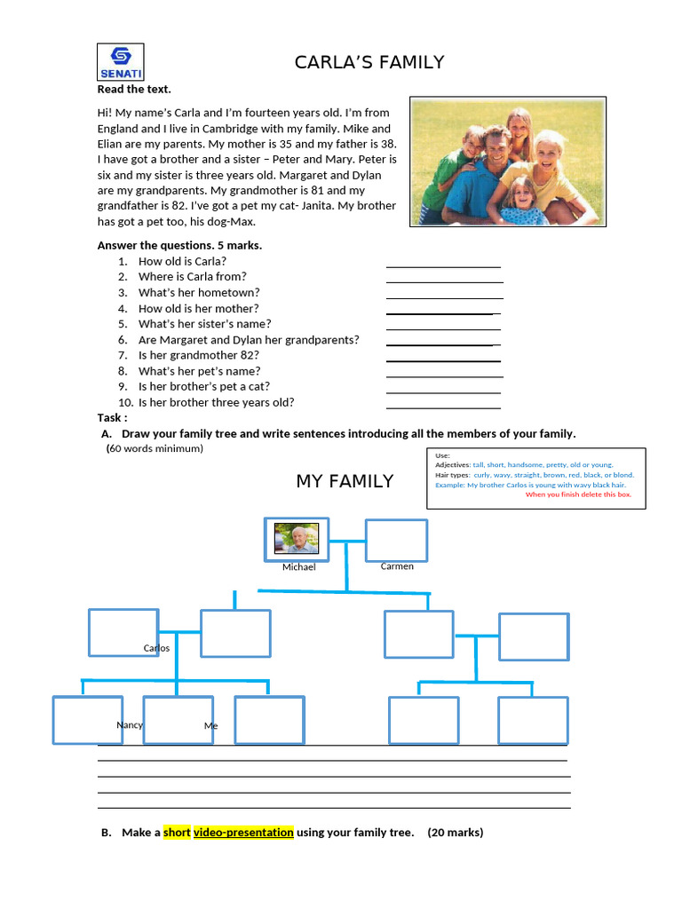 Actividad Entregable 1 - The Family | PDF