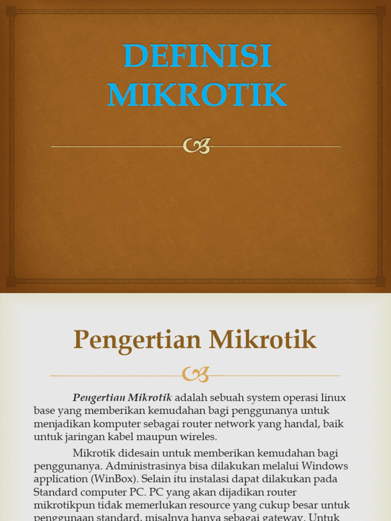 Mikrotikppt 141122190939 Conversion Gate02 | PDF