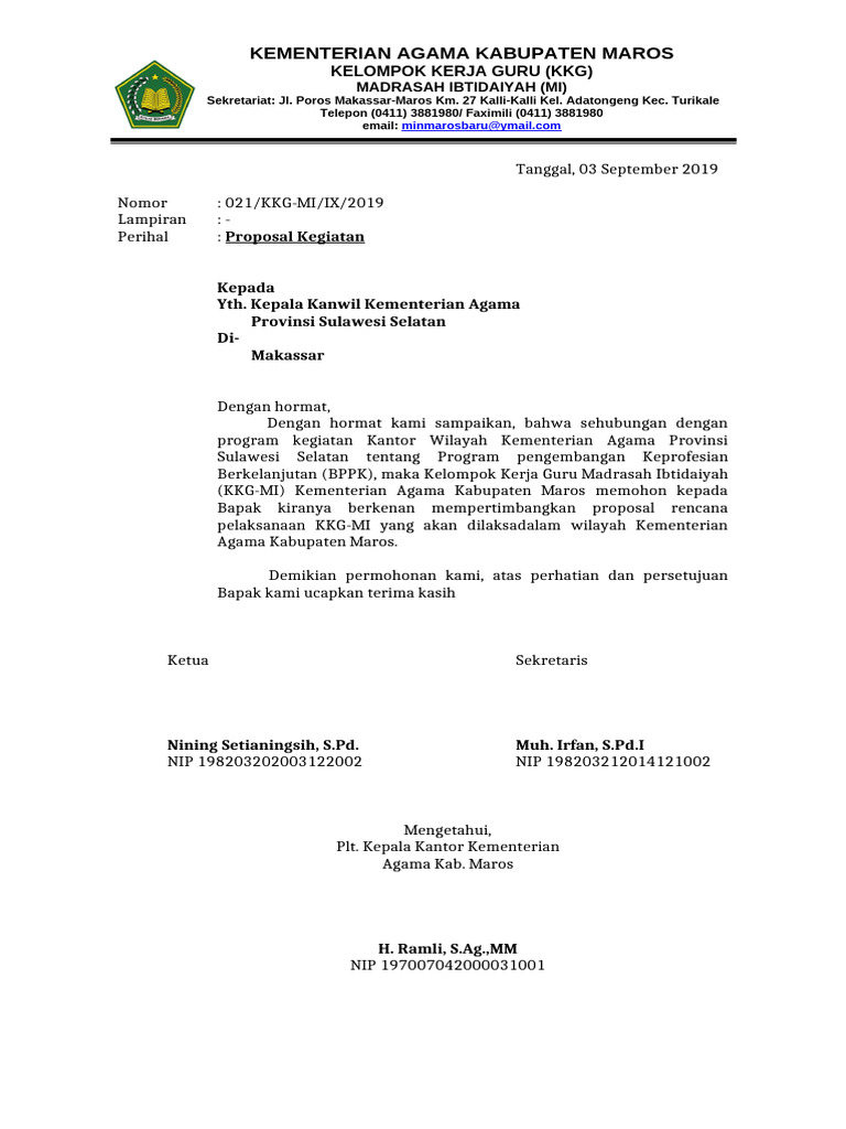 Undangan Proposal Kegiatan | PDF