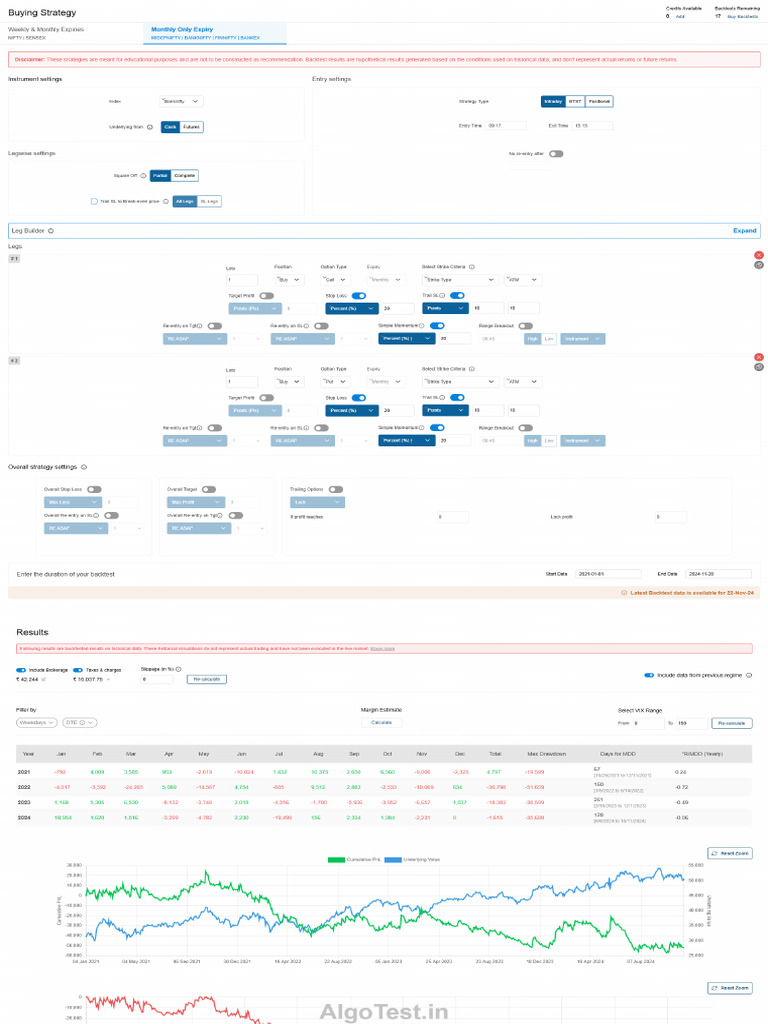 Algotest Strategy Buying Strategy 2024-11!23!06!12!13 | PDF
